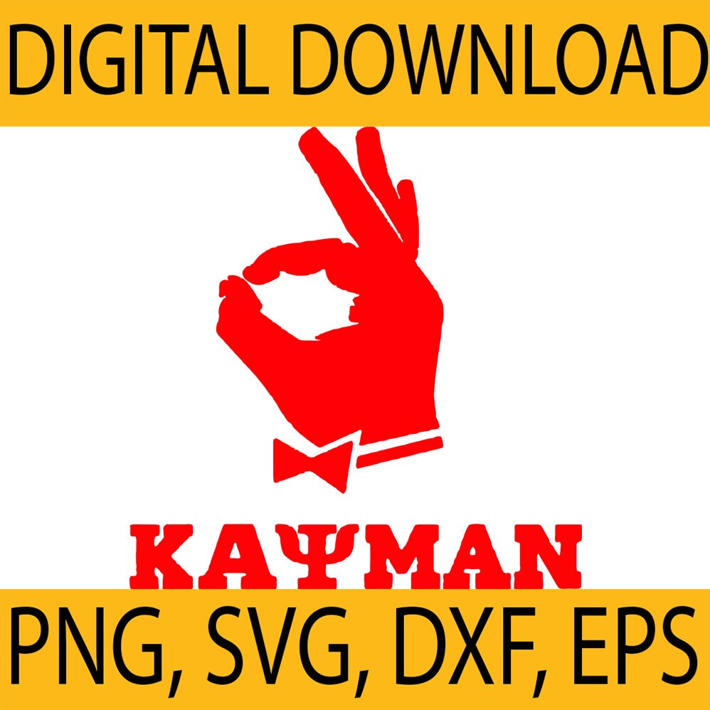 Kappa Alpha Psi Fraternity svg OK Hand svg OK hand sign | Etsy