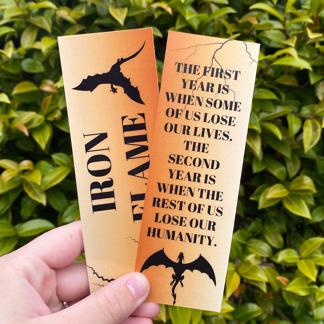 Iron Flame Bookmark - Etsy