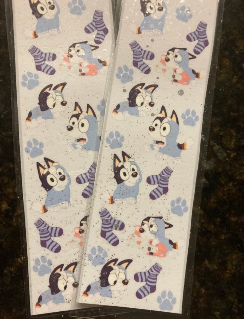 Socks Heeler Bookmark-bluey | Etsy