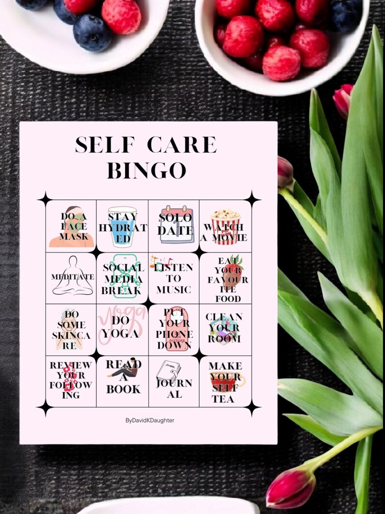 Self Care Bingo, Self Care Digital Download, Printable, Self Care ...