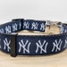 Midnight Navy Blue NY Yankees Dog Collar Personalized Metal - Etsy