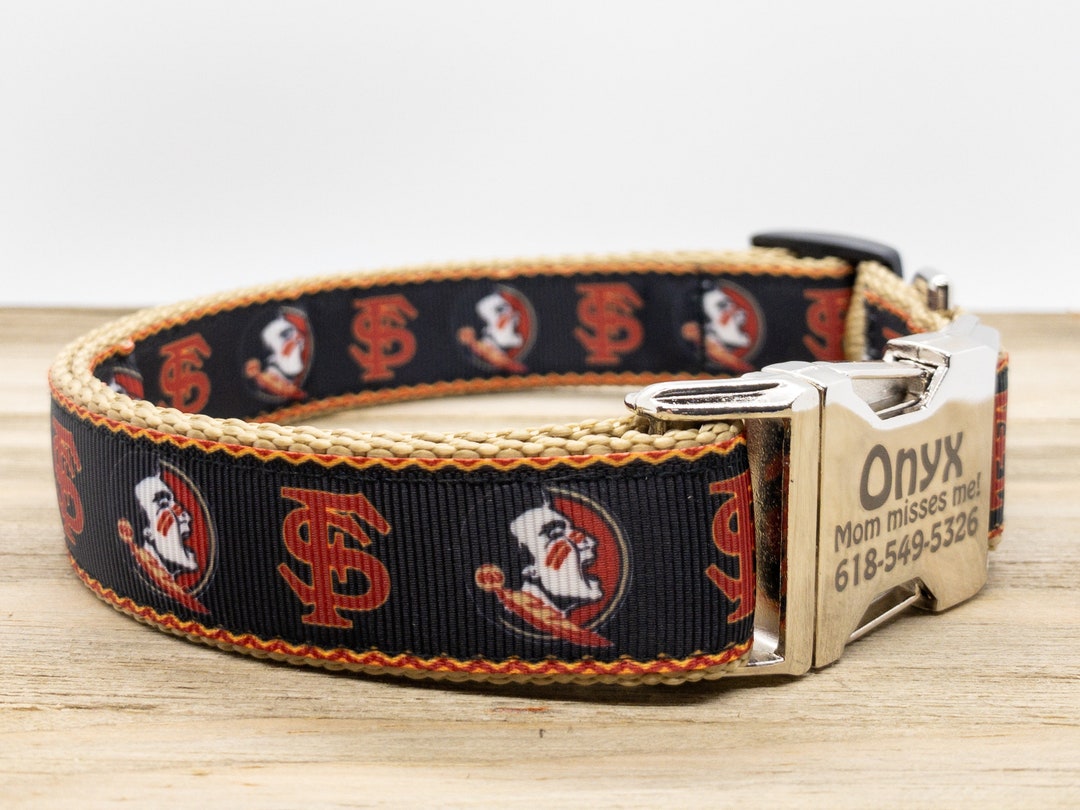 Florida State Dog Collar Bobby Bowden Personalized Metal - Etsy
