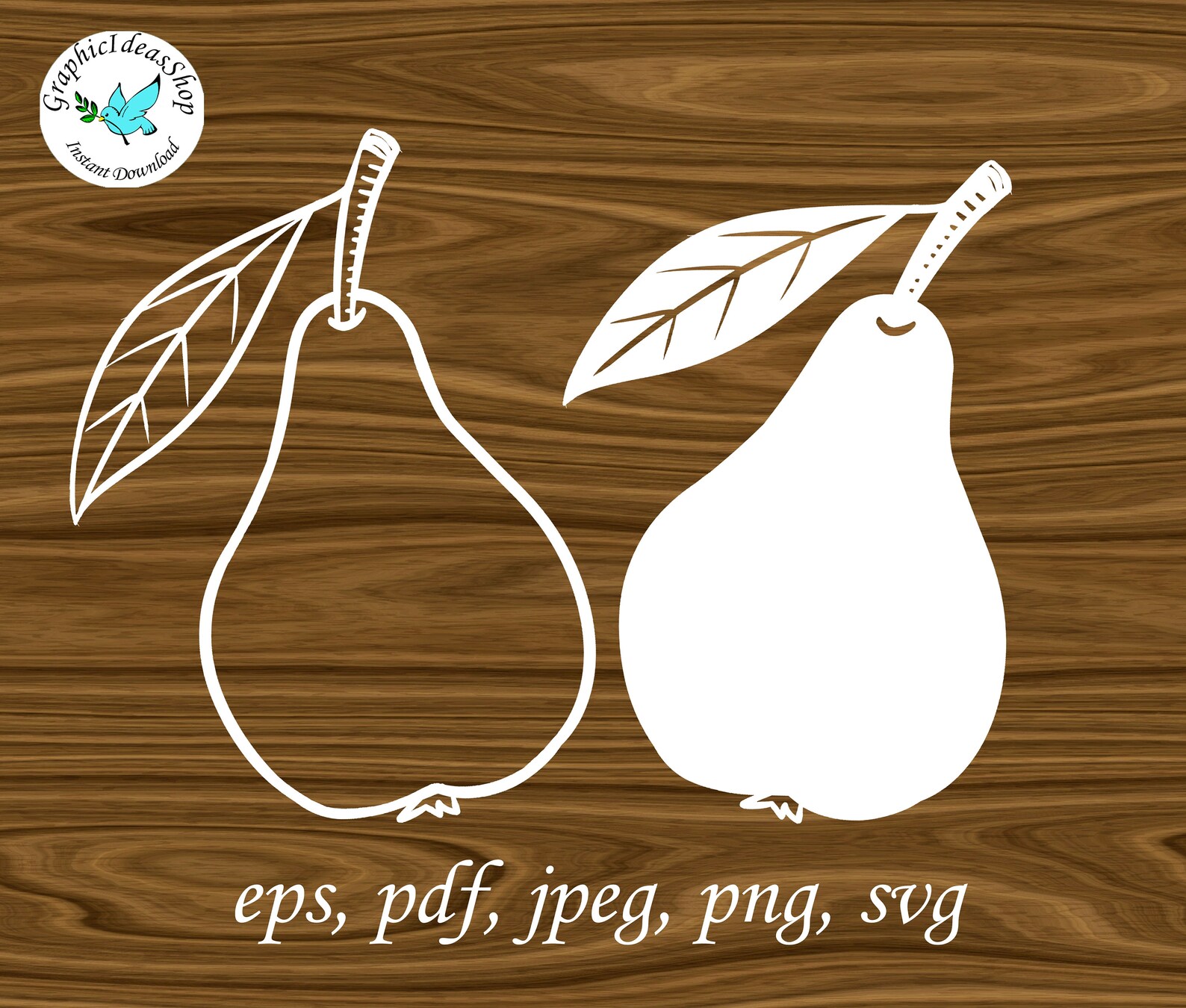 Pear SVG Pear Design SVG Pear Fruit SVG Pear Pattern Svg | Etsy