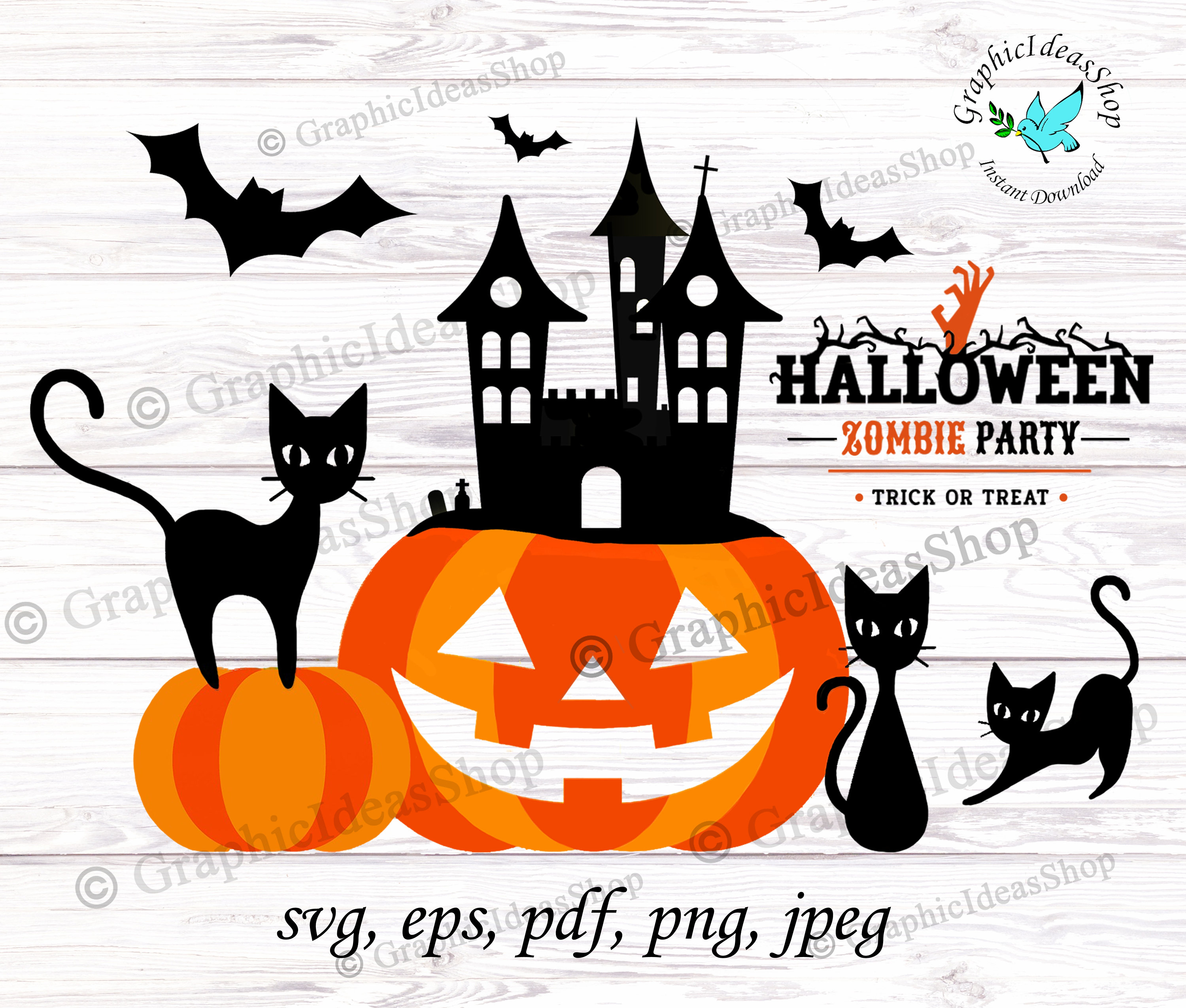 Halloween SVG Halloween design SVG Halloween PNG Clipart | Etsy