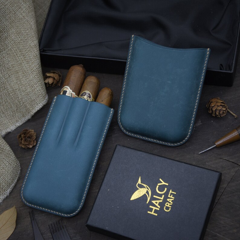 Personalized Leather Cigar Case Luxury Cigar Case Custom | Etsy