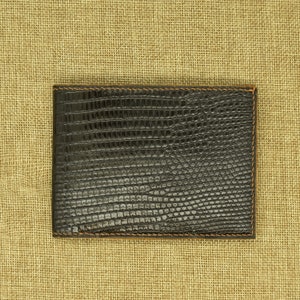 Lizard Leather Wallet Mens Bifold, With ID Card, Boyfriend Gift, Gift ...