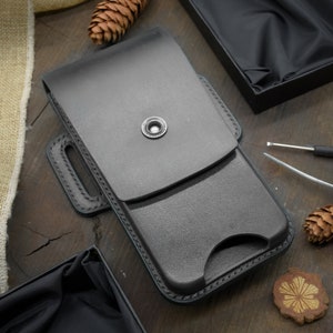 Leather Dual Phone Case, Leather Double Phone Case, Case Holds Two ...