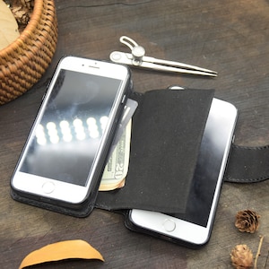 Leather Dual Phone Case, Leather Double Phone Case, Case Holds Two ...