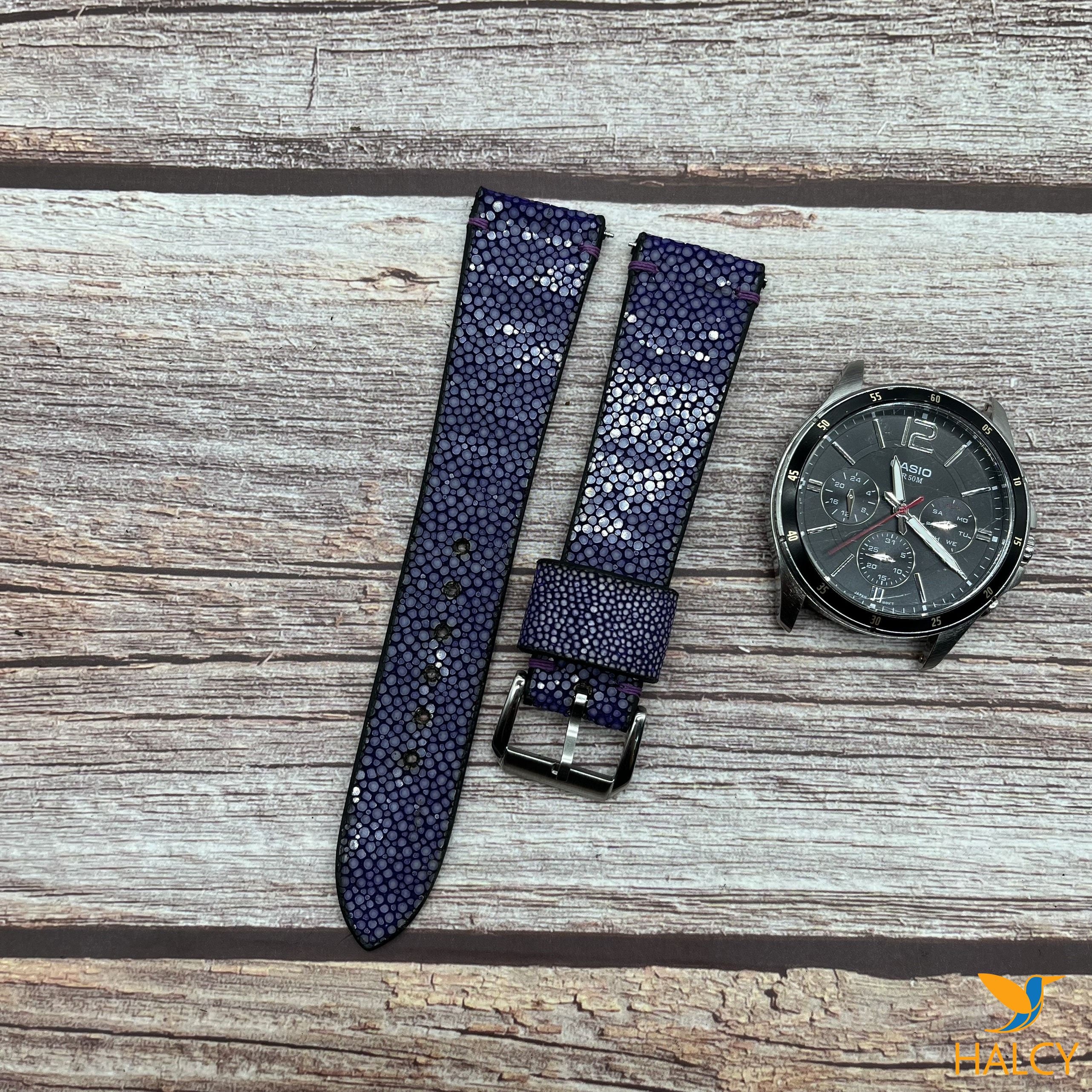 Purple Stingray Skin Watch Bands, Watch Strap, Choice of Width, Choice ...