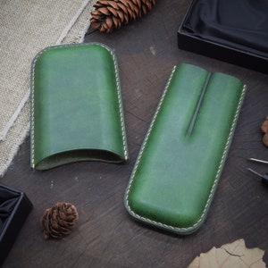 Personalized Leather Double Cigar Case, Luxury Cigar Case, Custom Cigar ...