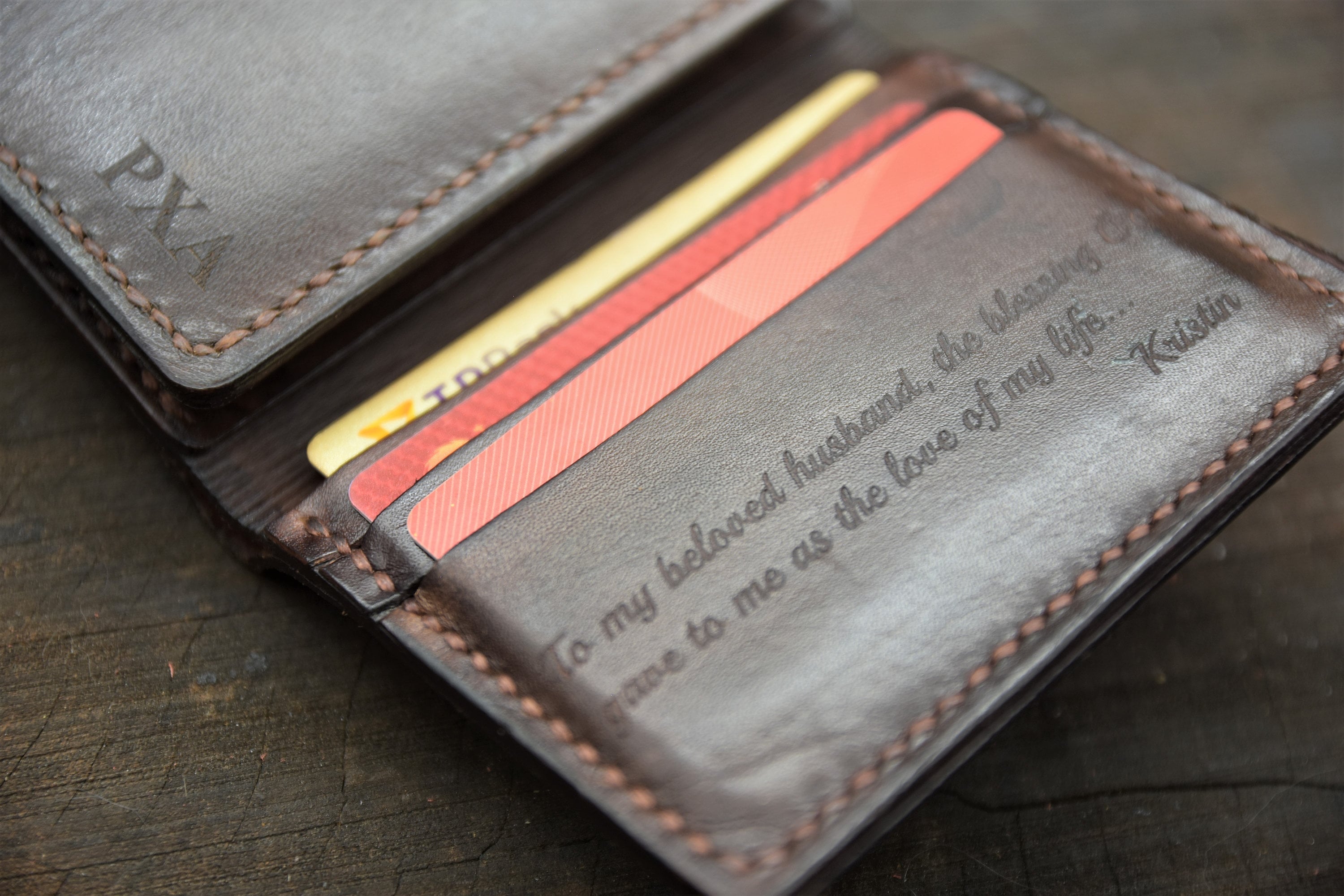 Personalized Mens Wallet Trifold Mens Wallet Personalized | Etsy