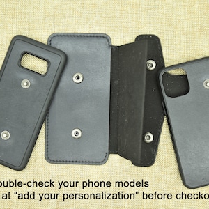 Leather Dual Phone Case, Leather Double Phone Case, Case Holds Two ...