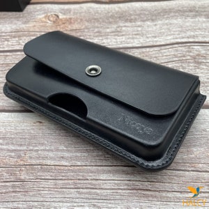 Leather Two Phone Case With Belt Loop, Leather Dual Phone Case, Leather ...
