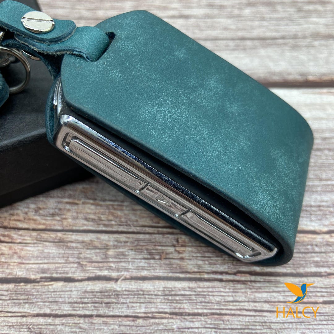 Leather Key Case for 2020-2025 S60, S90, XC60, XC90, EX30, EX90 ...