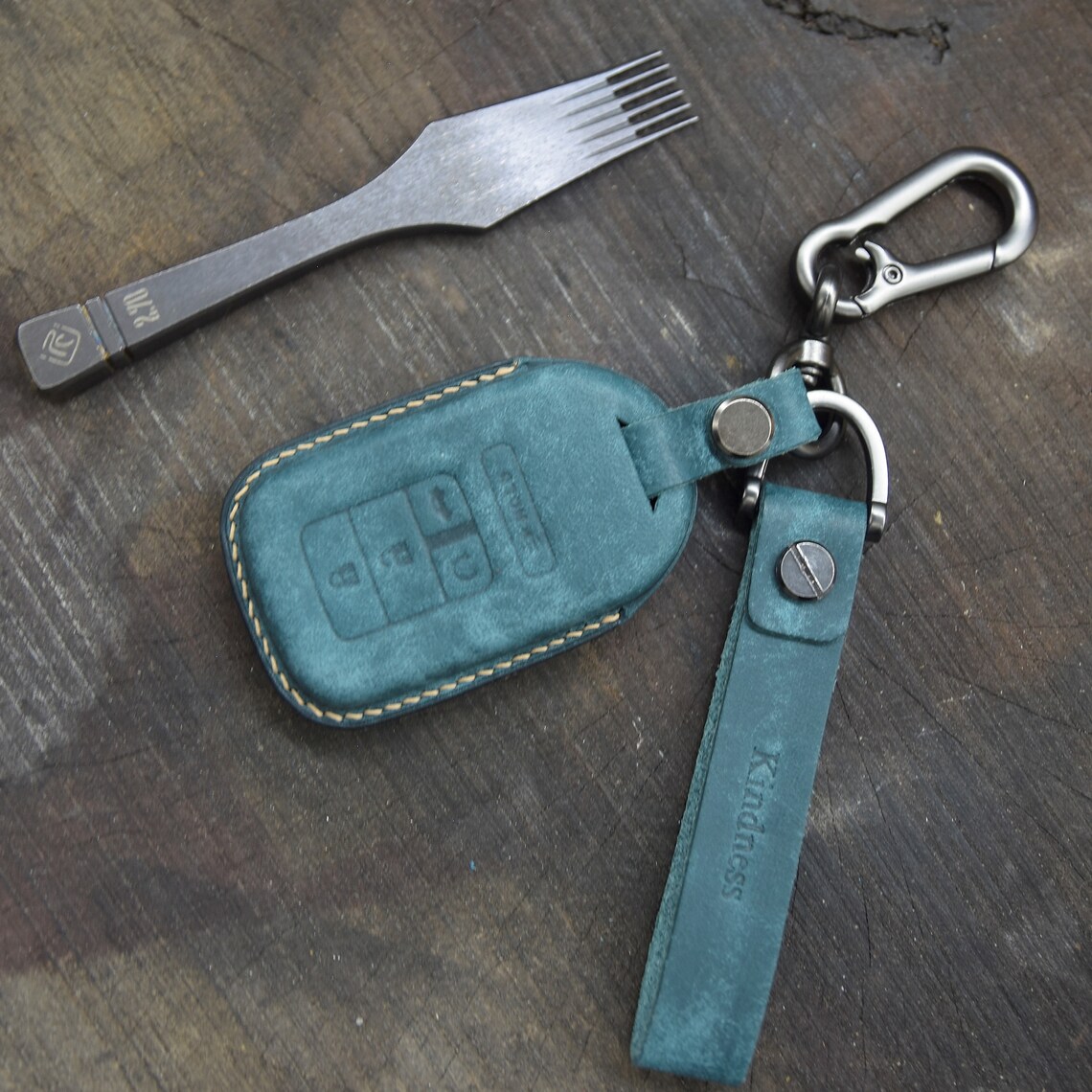 Leather Smart Key Fob Cover Holder fit for Honda Accord Civic | Etsy