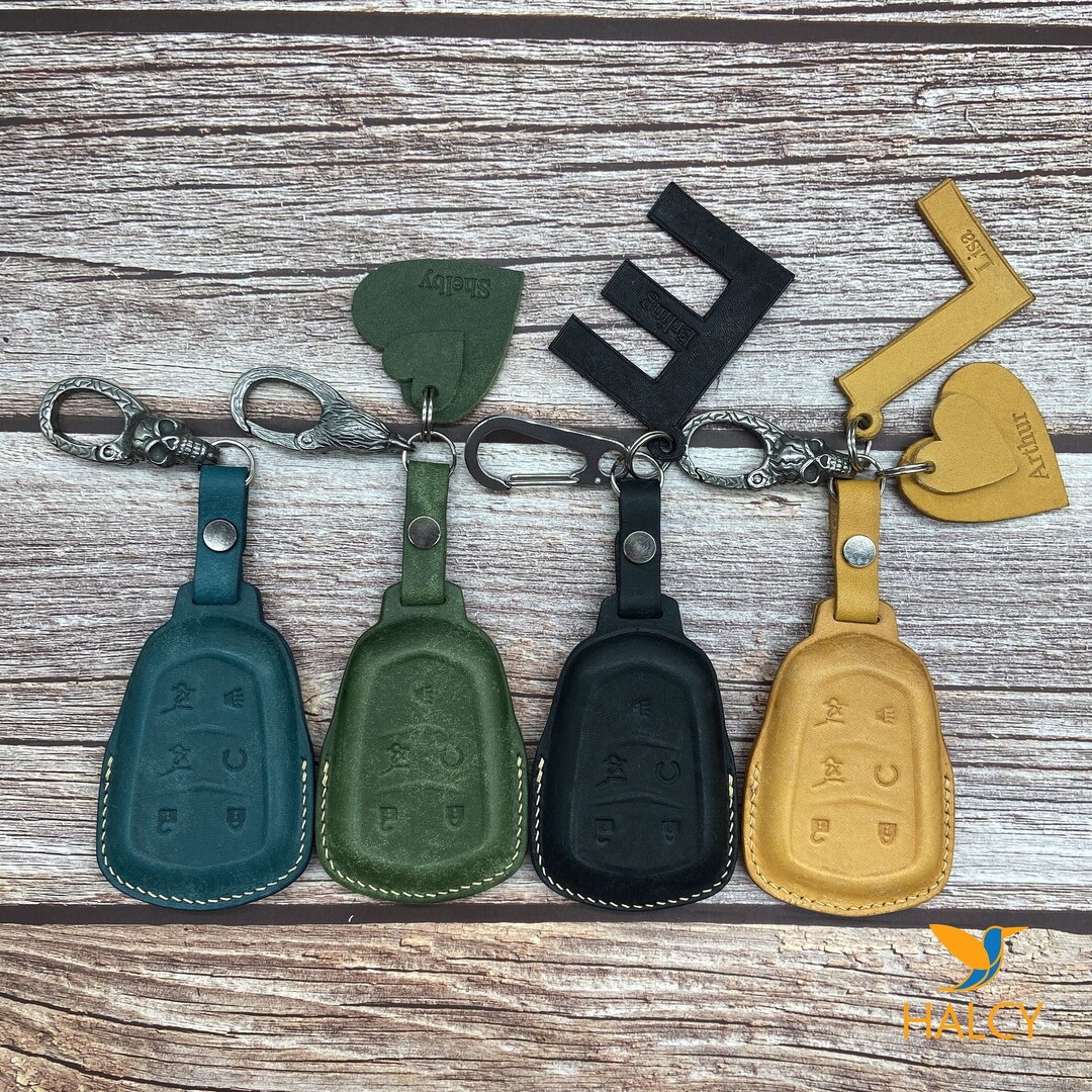 Leather Key Fob Cover for Escalade CT6, Xt5, Cts, XTS, SRX, XT4, ATS ...
