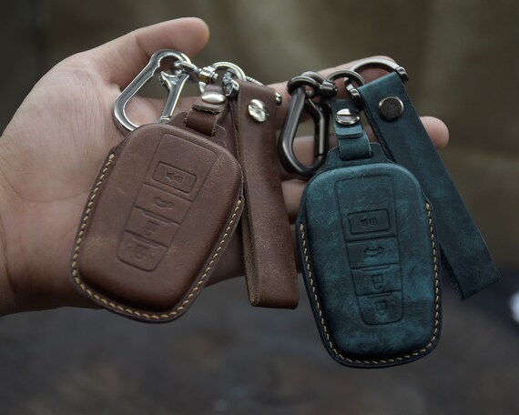 Leather Car Key Cover Key Fob Holder Toyota Camry Avalon | Etsy