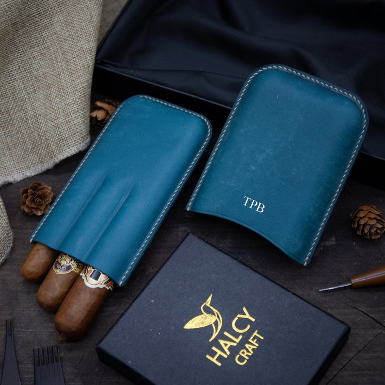 Personalized Leather Cigar Case Luxury Cigar Case Custom | Etsy
