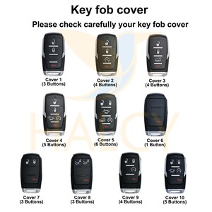 Leather Key Fob Cover for TRX Limited Longhorn 1500 2500 3500 4500 5500 ...