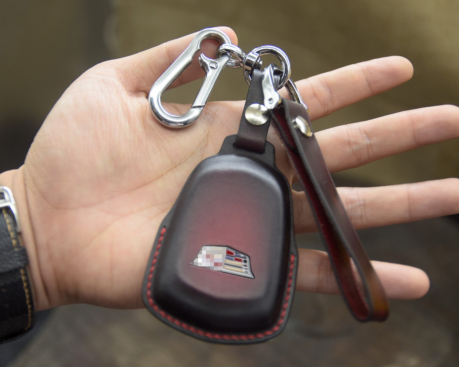 Leather Key Fob Cover for Cadillac Escalade CT6 Xt5 Cts - Etsy UK