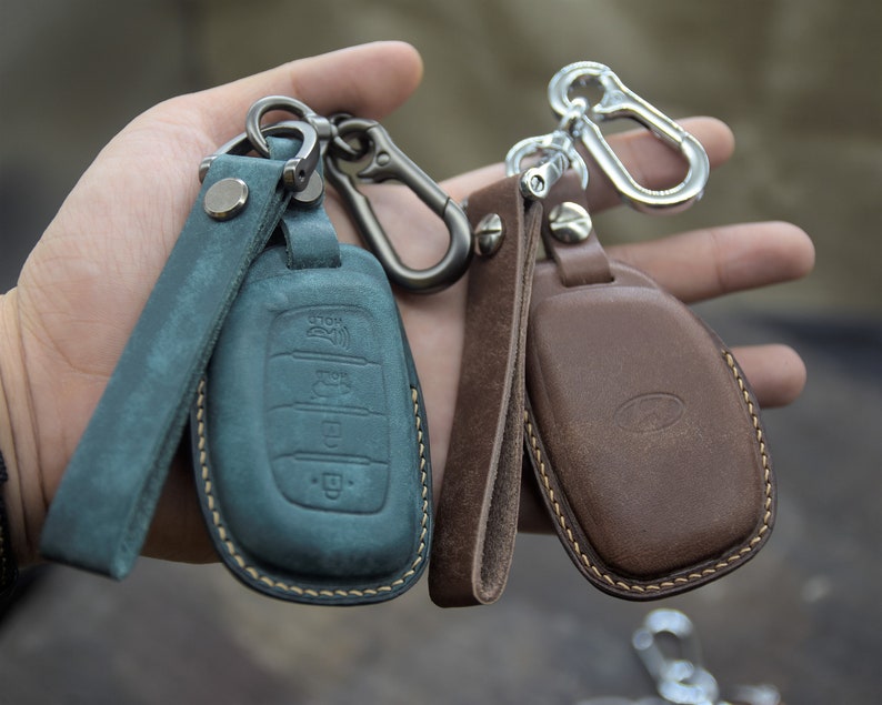 Leather Smart Key Fob Cover Protector Keyless Remote Holder 4 | Etsy