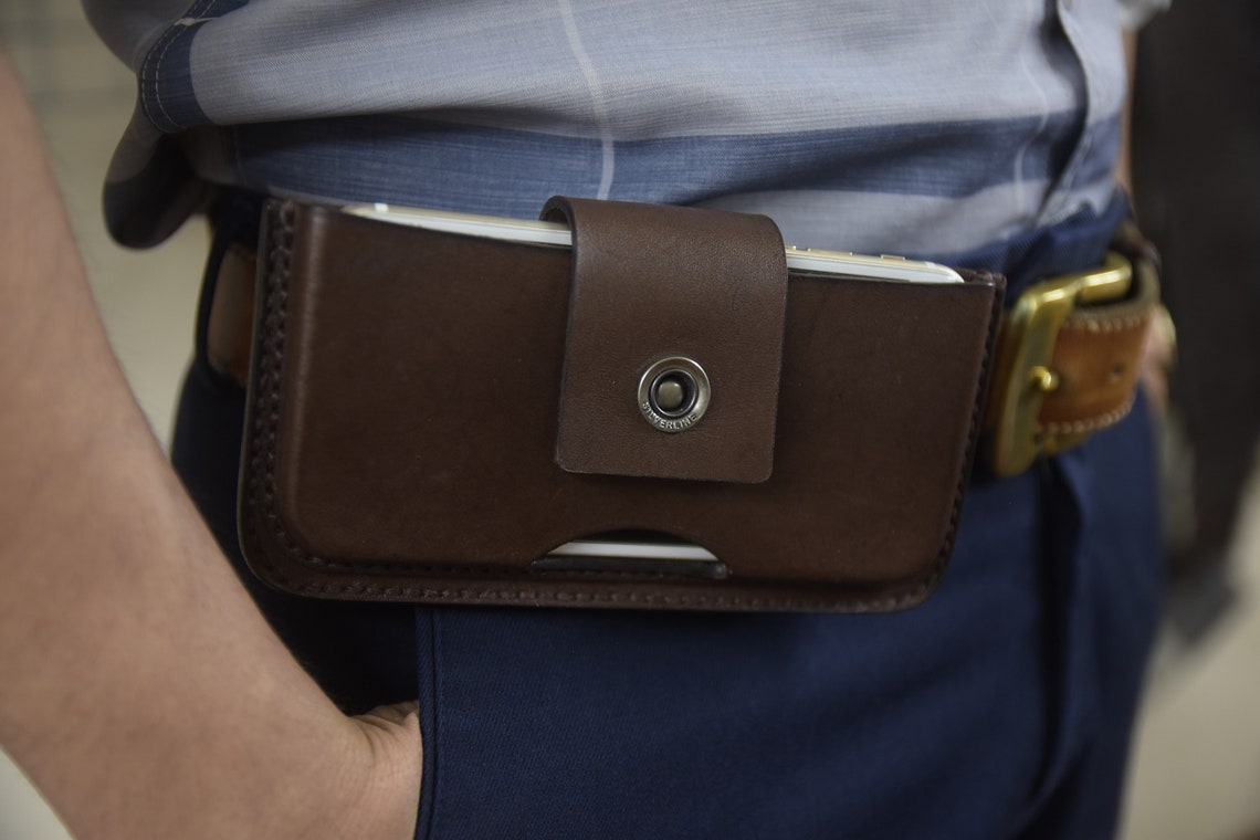 Leather Dual Phone Case, Leather Double Phone Case, Case Holds Two ...