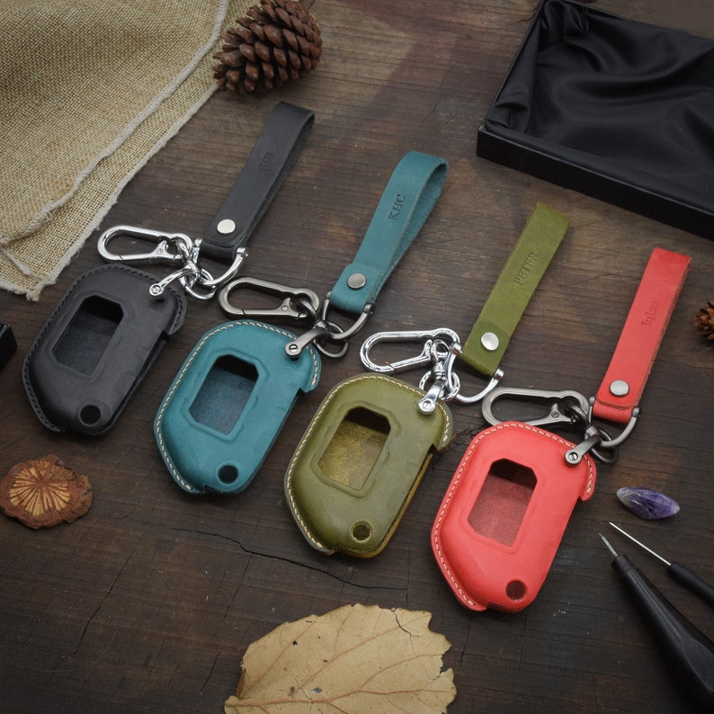 Leather Key Fob Case Protector for Gladiator Key Wrangler Key - Etsy