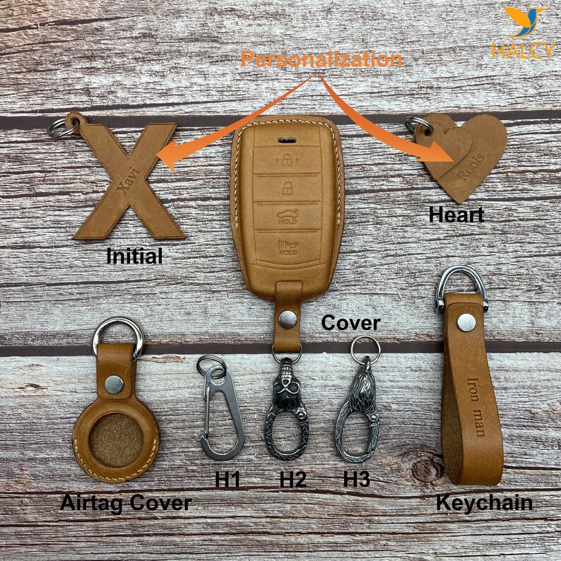 Key Fob Cover for G70 (2019-2020) G80, 2017-2022 G90, Initials ...