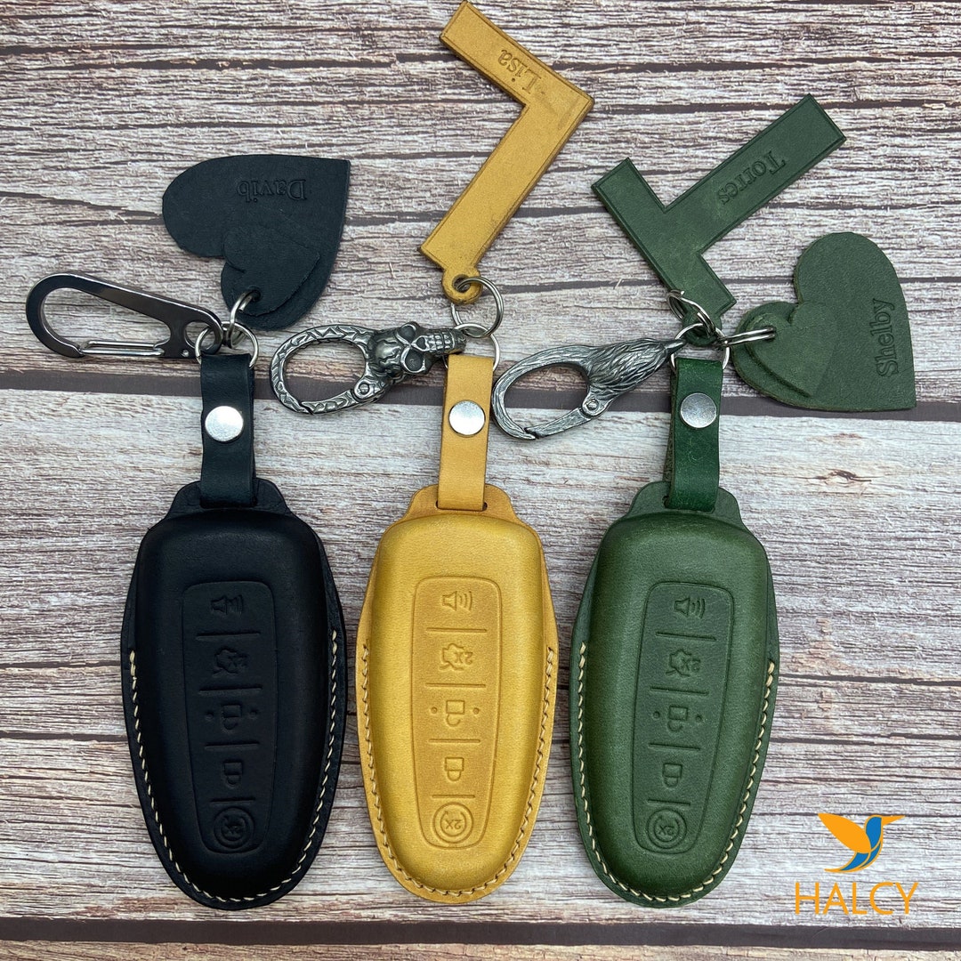 Leather Key Fob Cover for Edge, Escape, Flex, Focus, Taurus, for ...