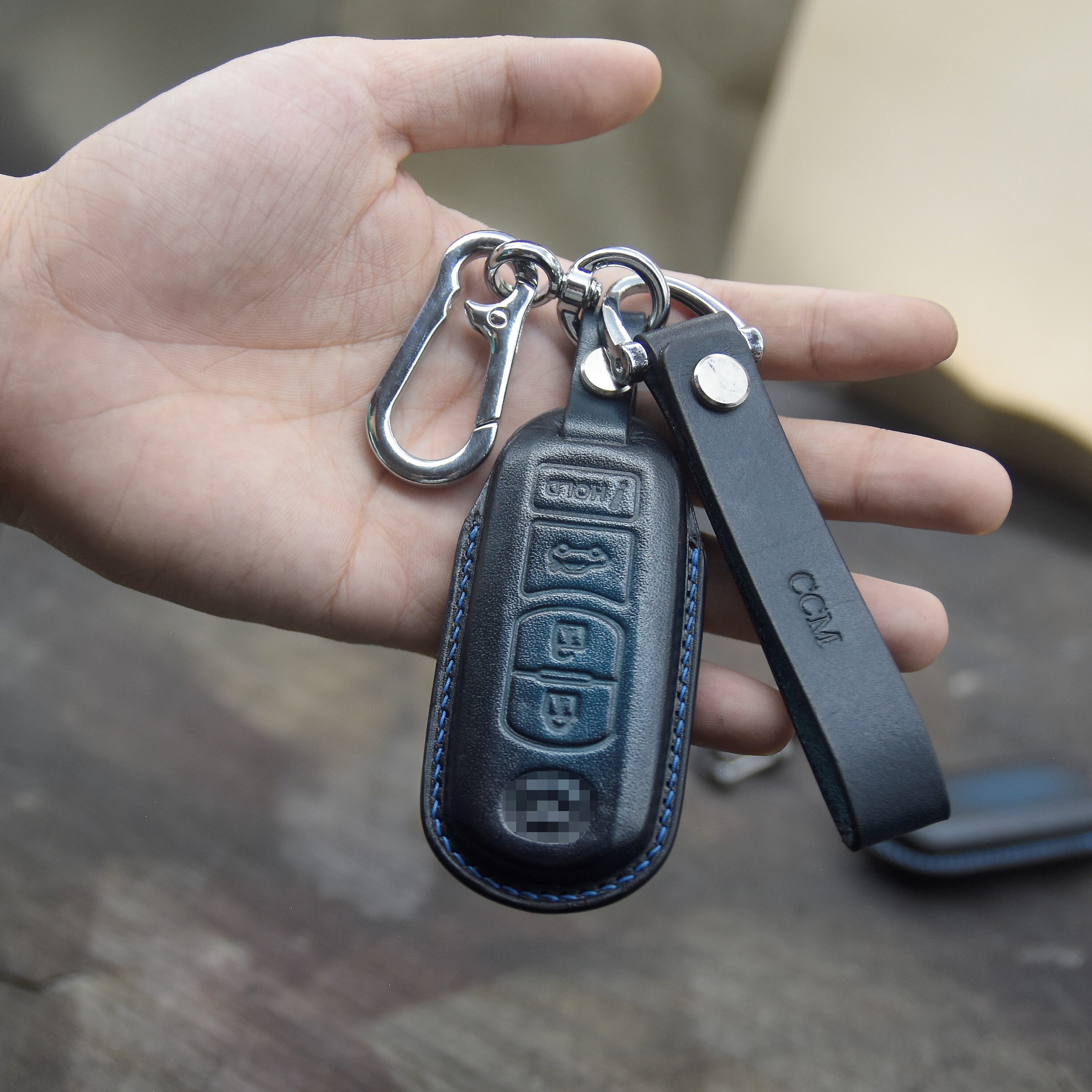 Leather Key Fob Cover for Mazda 2016 2019 4 Button Mazda | Etsy