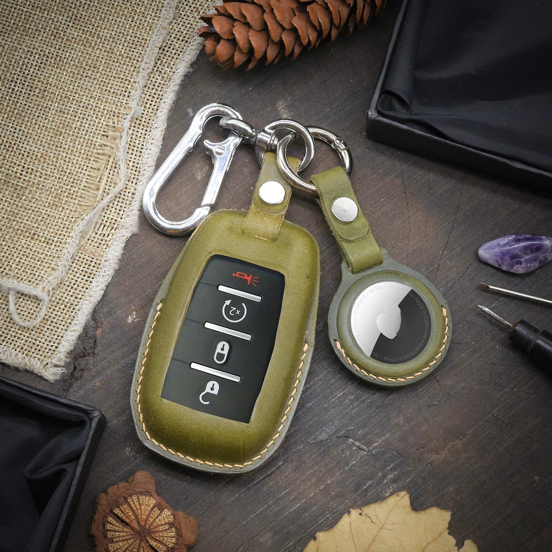 Leather Key Fob Cover for TRX Limited Longhorn 1500 2500 3500 4500 5500 ...