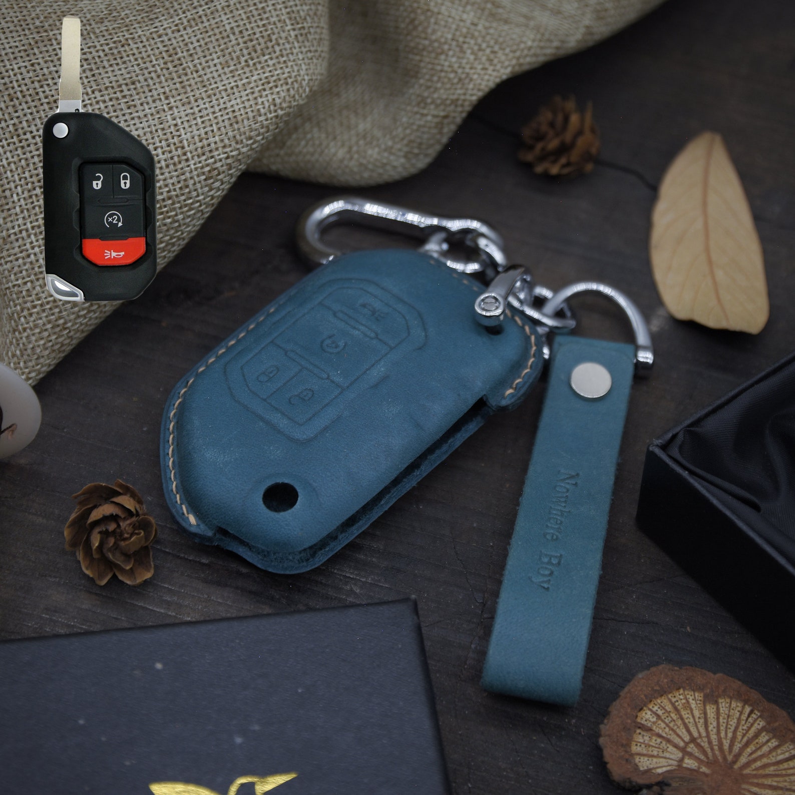 Leather Key Fob Case Protector for Gladiator Car Key - Etsy