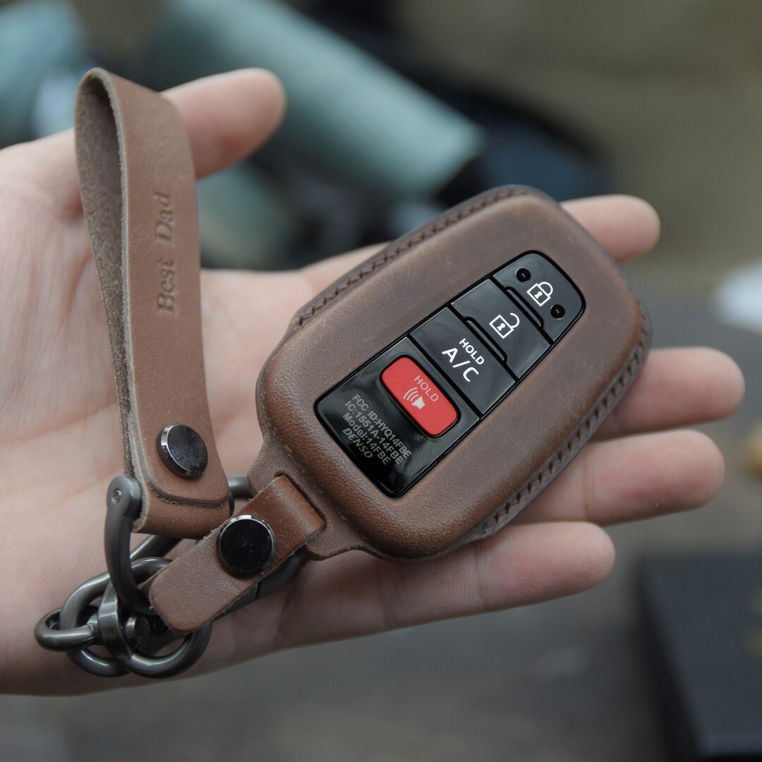 Handmade Leather Key Fob Cover: Toyota Prius, RAV4, Camry, Corolla - Etsy