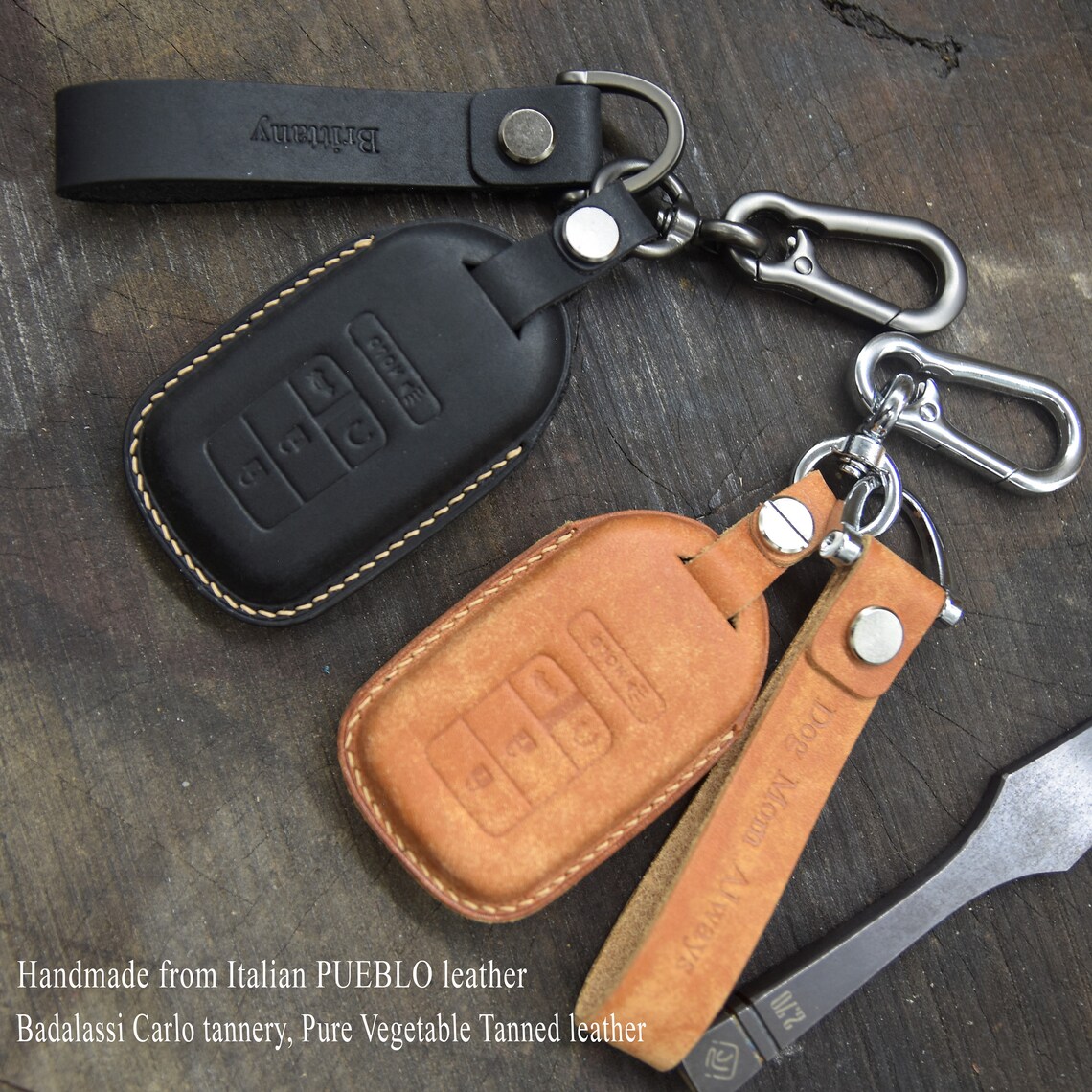 Leather Smart Key Fob Cover Holder fit for Honda Accord Civic | Etsy