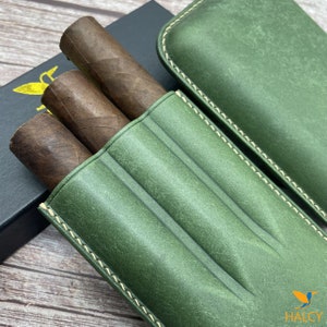 Personalized Leather Cigar Case, Luxury Cigar Case, Custom Cigar Cover ...