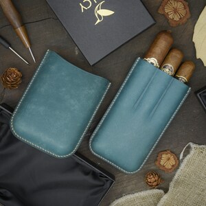 Personalized Leather Cigar Case, Luxury Cigar Case, Custom Cigar Cover ...