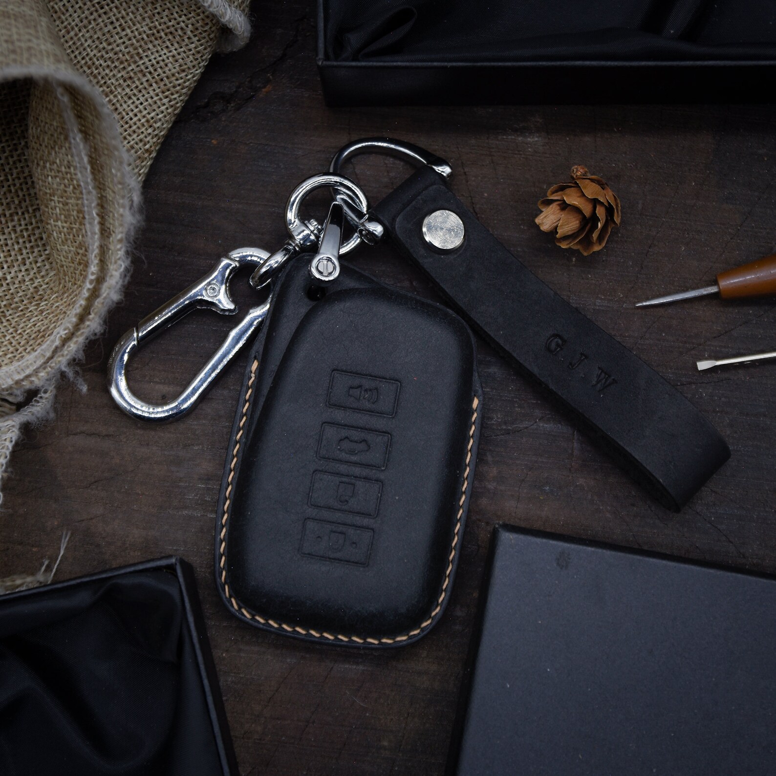 LEXUS Leather Car Key Fob Cover for LX570 ES250 ES350 ES300H | Etsy