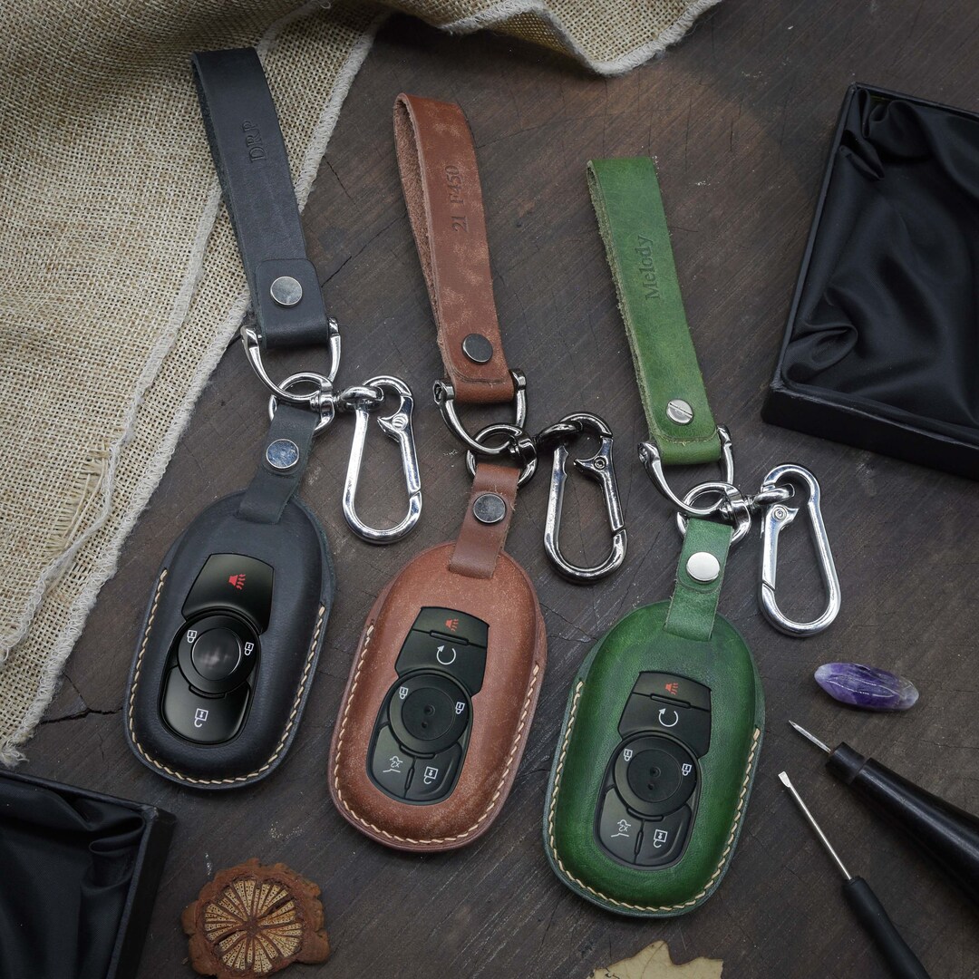Leather Key Fob Cover Fit for Enclavee, Encore, Envision, Lacrosse ...