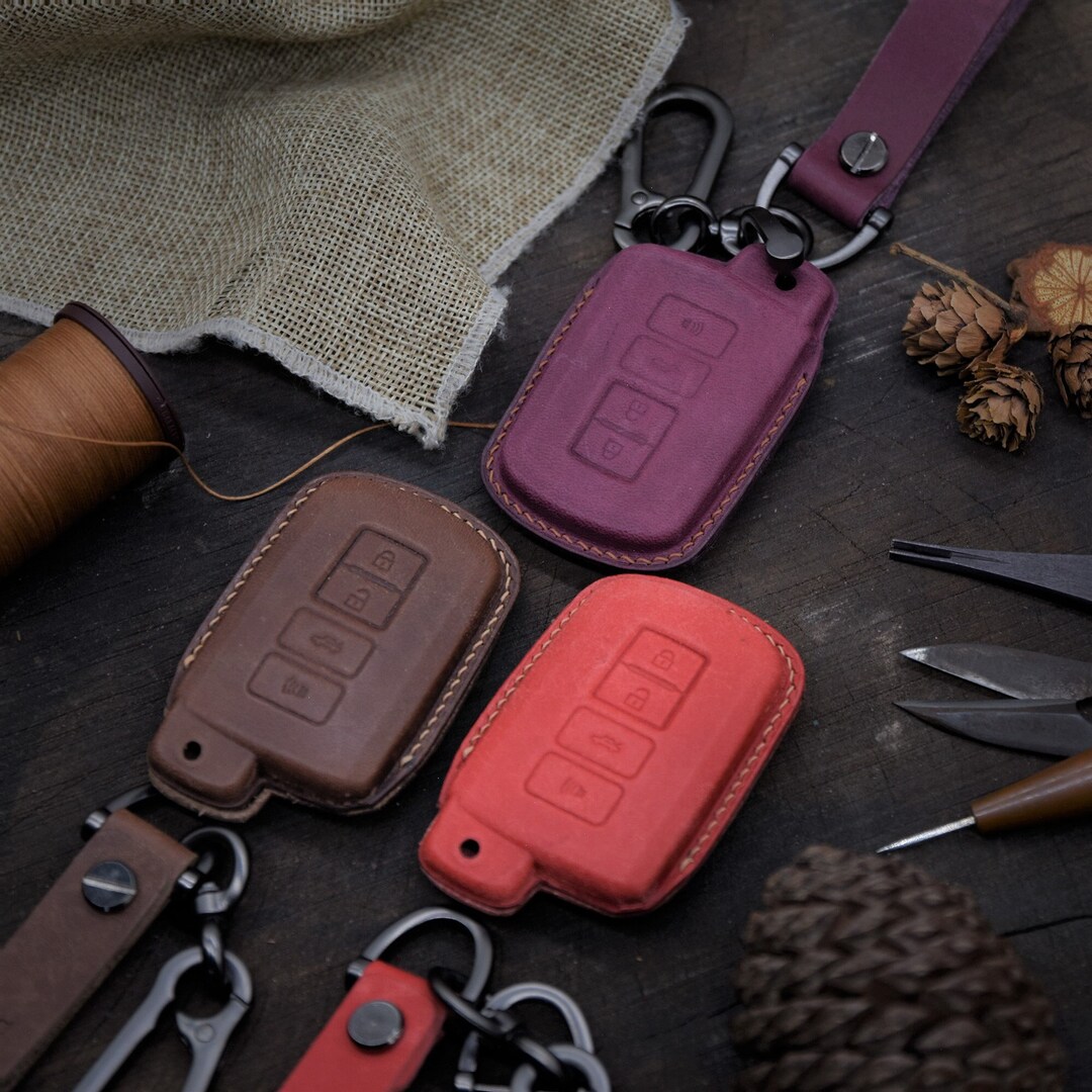 Key Fob Cover for ( 2013- 2019) 4 Button,sequoia, Highlander/ Avalon ...