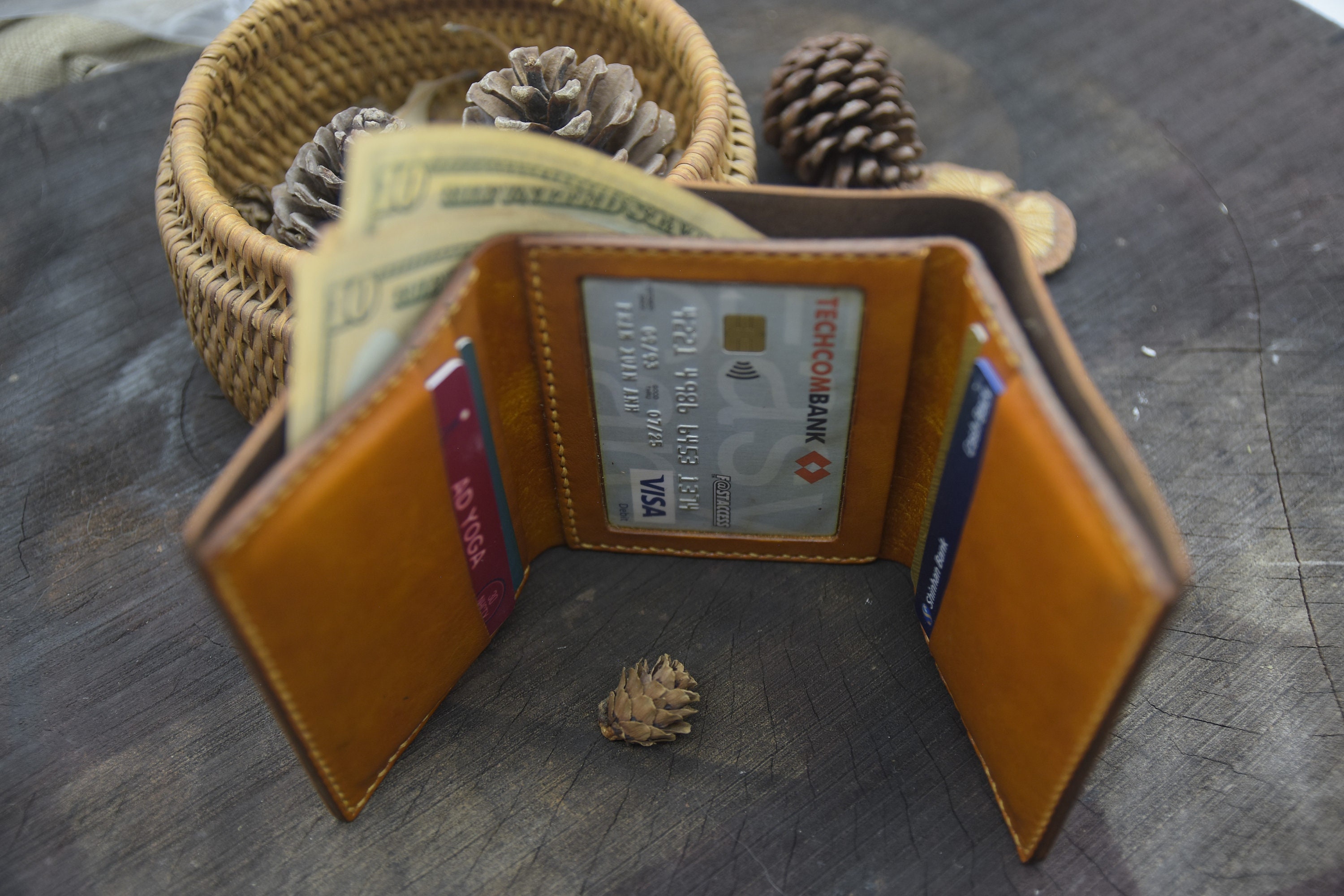 Personalized Mens Wallet Trifold Mens Wallet Personalized | Etsy