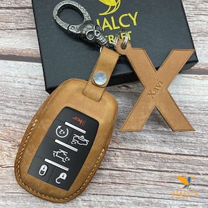 Leather Key Fob Cover for TRX Limited, Longhorn, 1500, 2500, 3500, 4500 ...
