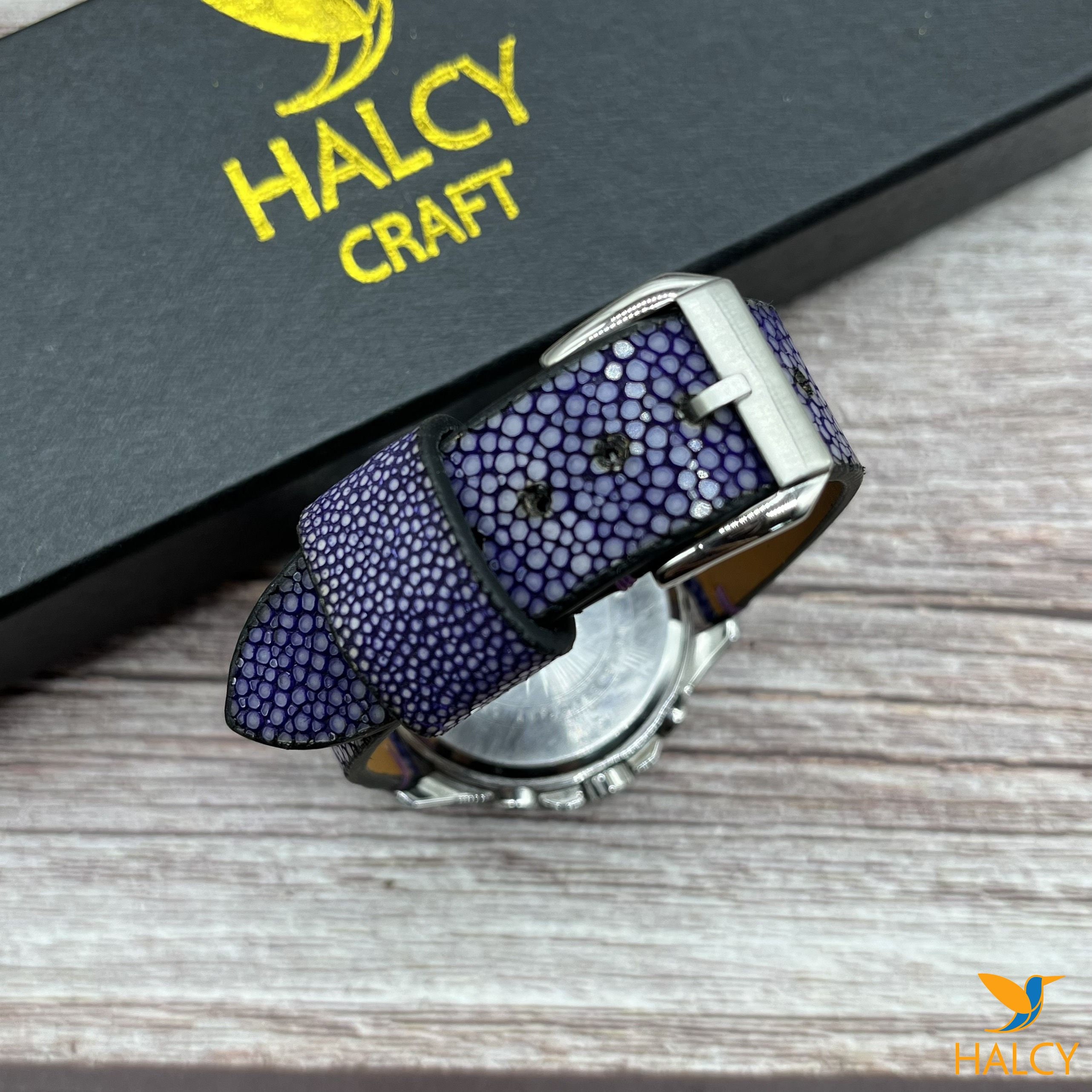 Purple Stingray Skin Watch Bands, Watch Strap, Choice of Width, Choice ...