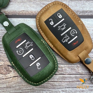 Leather Key Fob Cover for TRX Limited, Longhorn, 1500, 2500, 3500, 4500 ...