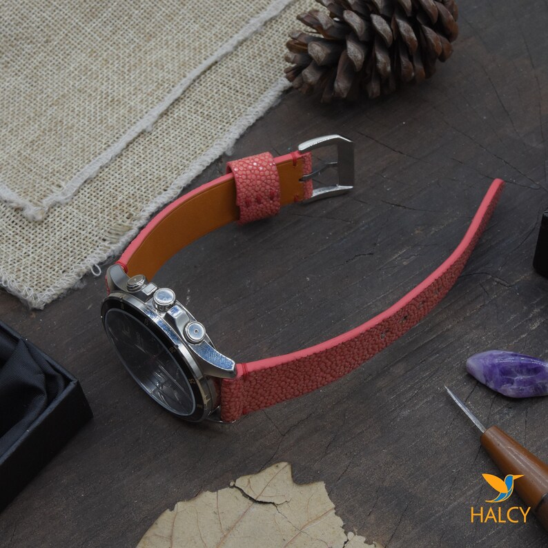 Red Stingray Skin Watch Bands Watch Strap Choice of Width - Etsy