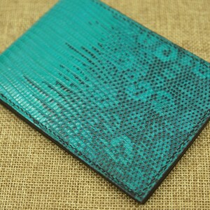 Lizard Leather Wallet Mens Bifold, With ID Card, Boyfriend Gift, Gift ...