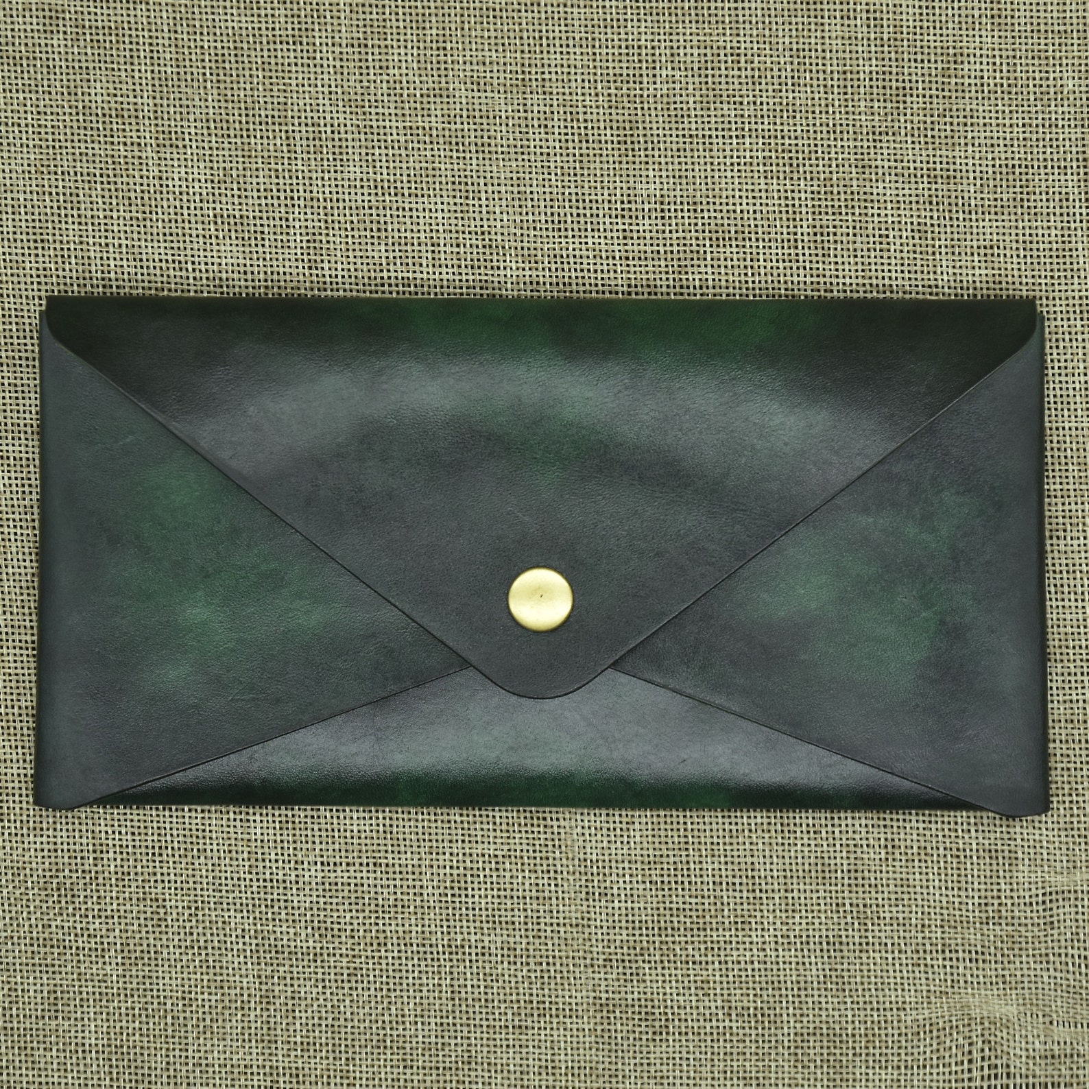 Leather Envelope Mini Clutch Leather Money Envelope | Etsy