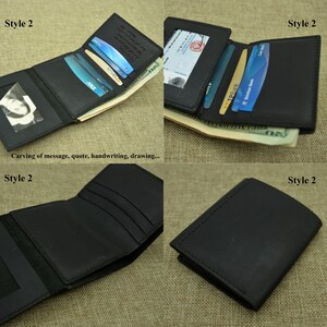Personalized Mens Wallet With ID Card, Boyfriend Gift, Gift for Him ...