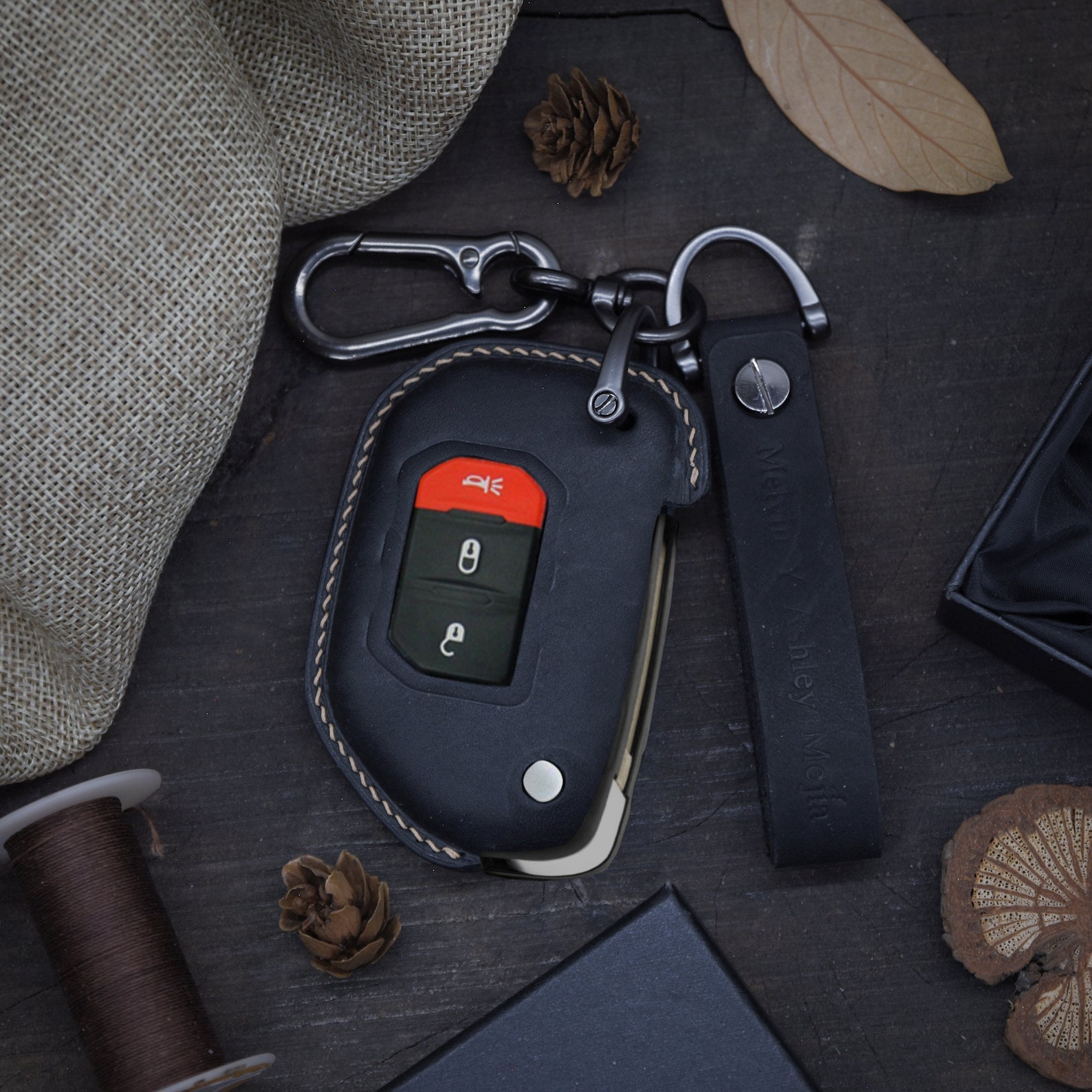 Leather Key Fob Case Protector for Gladiator Key Wrangler Key - Etsy