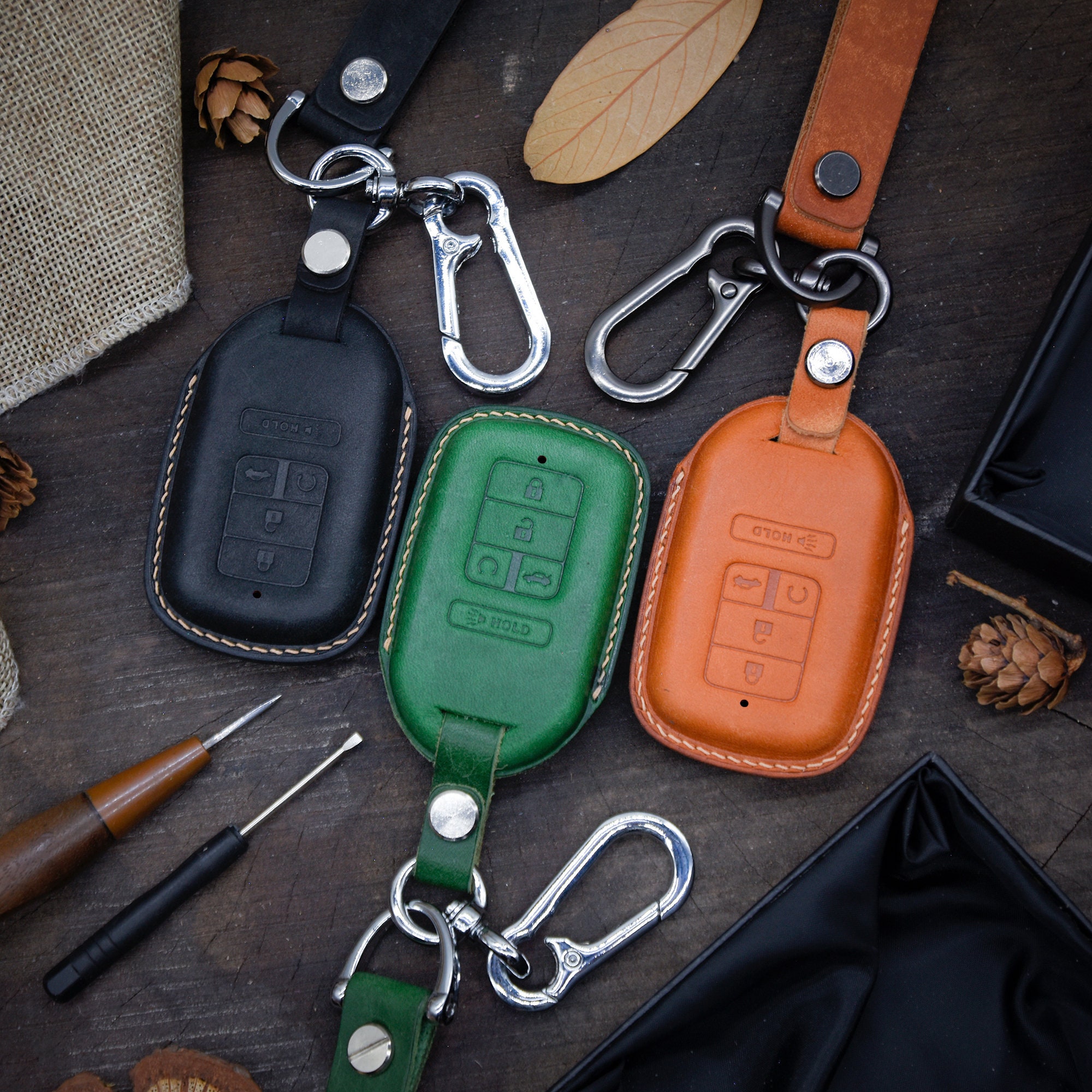 Full Protective Key Fob Remote Cover Case Holder Fit for Accord Civic ...