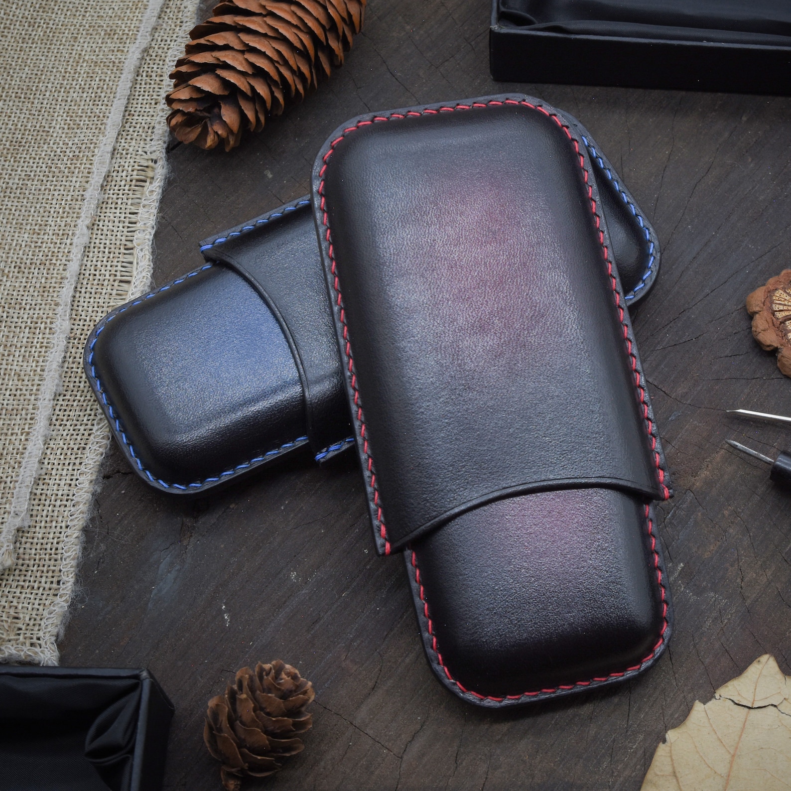 Luxury Cigar Case Custom Cigar Cover Personalized Leather - Etsy